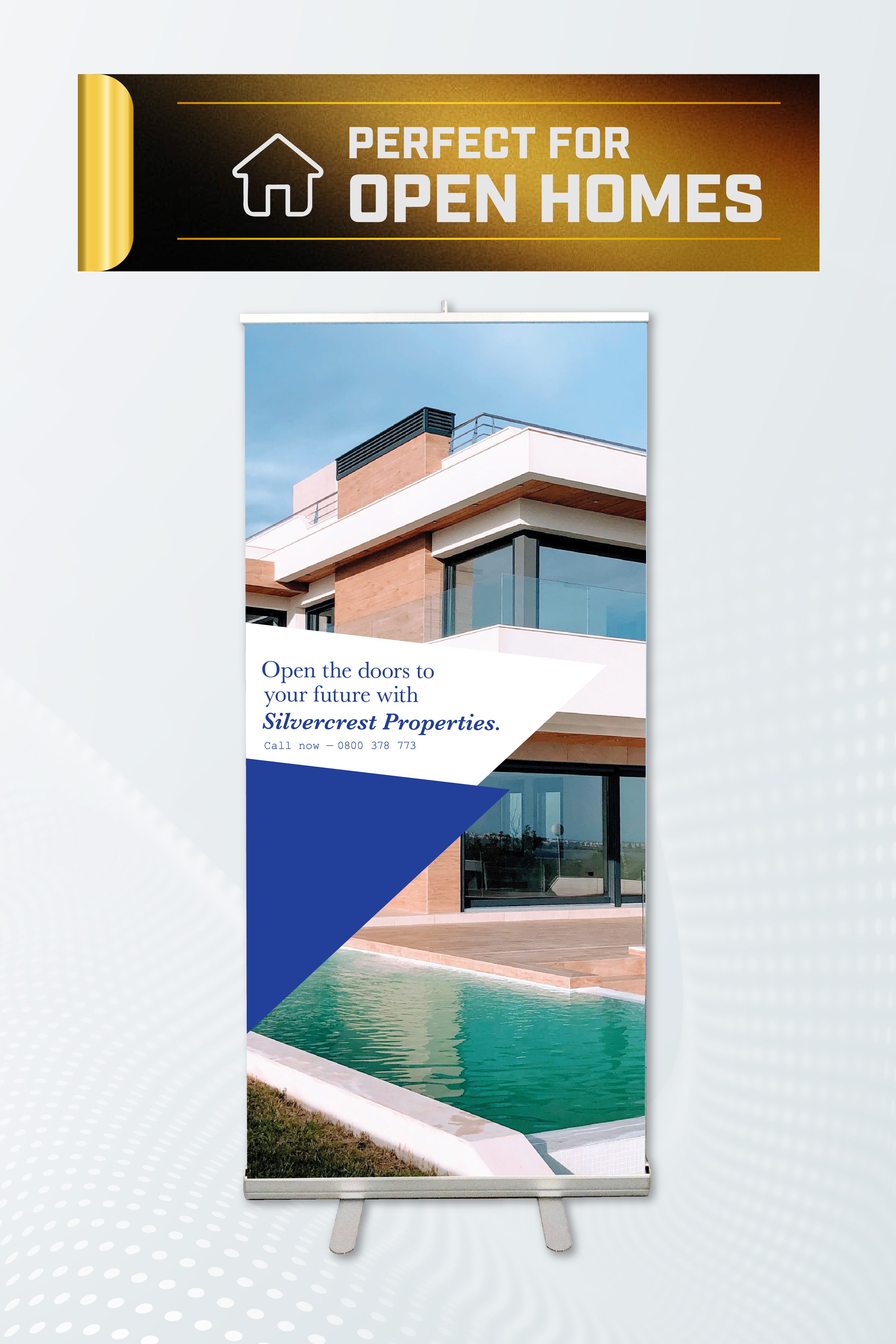 Open Homes Pull-up Banner | Advertising Banner | Real Estate Banner ...